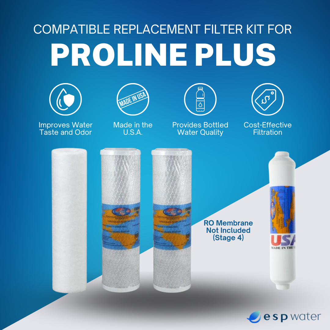Proline Plus RO Filter Kit (Membrane Sold Separately) – ESP Water