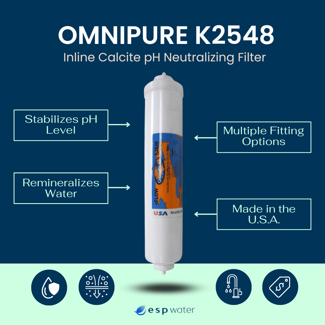 Omnipure 2" x 10" Inline Calcite Water Filter (K2548) – ESP Water